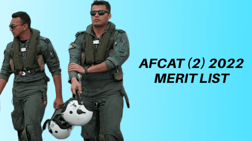 AFCAT 2 2022 Merit List [Indian Air Force] | DDE