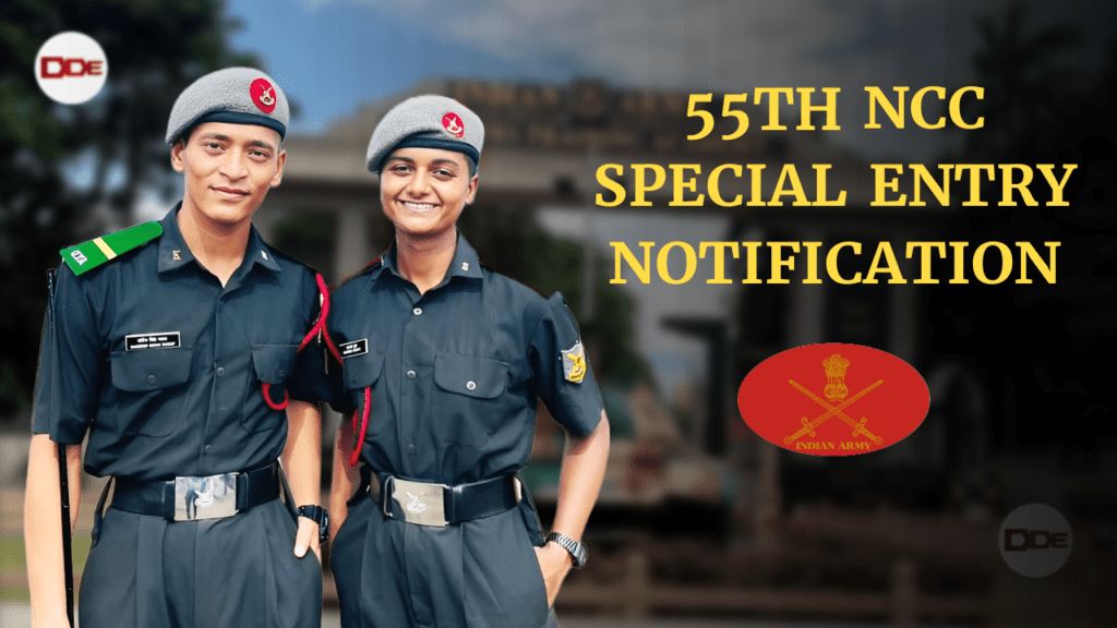 NCC Special Entry 55 Course Notification 2023 | DDE