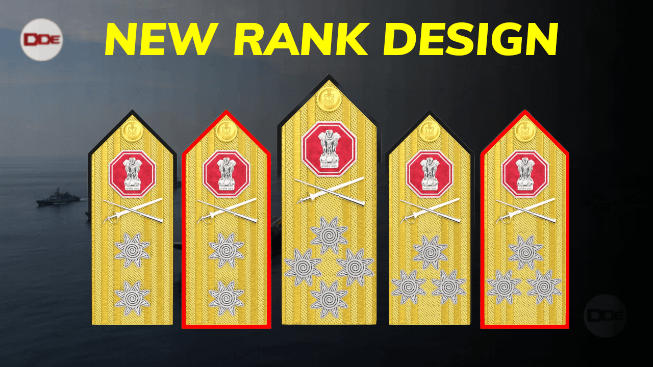 Indian Navy unveils new epaulettes for admiral ranks | DDE