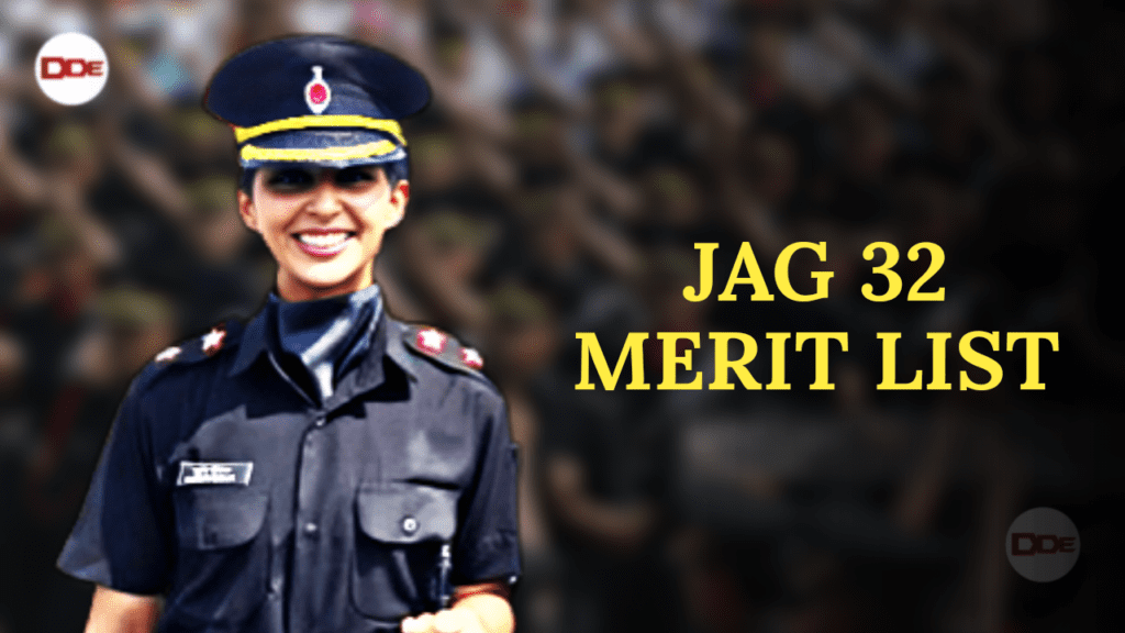 JAG 32 Merit List Released by Indian Army | DDE