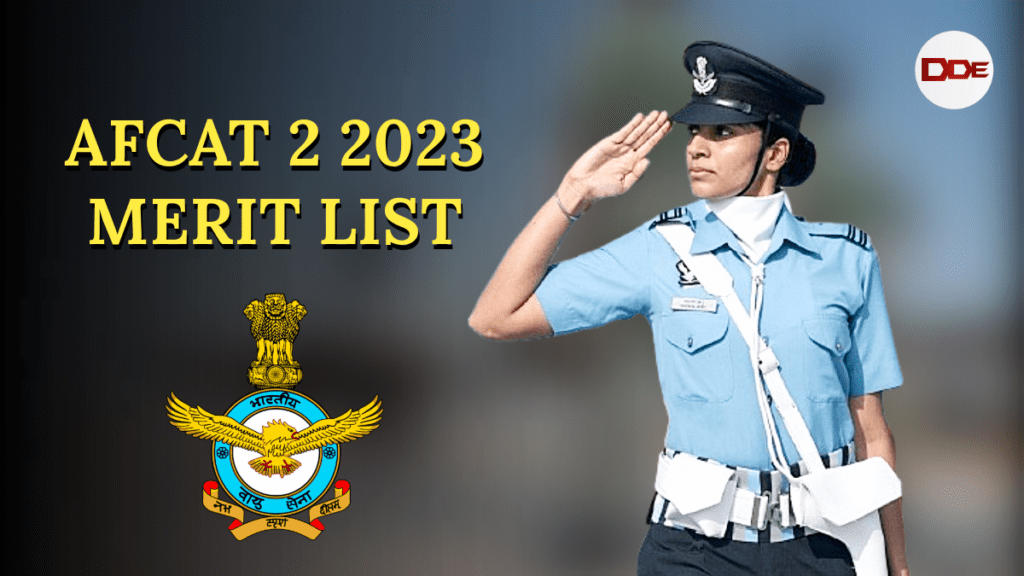 AFCAT 2 2023 merit list [Air Force Academy] | DDE