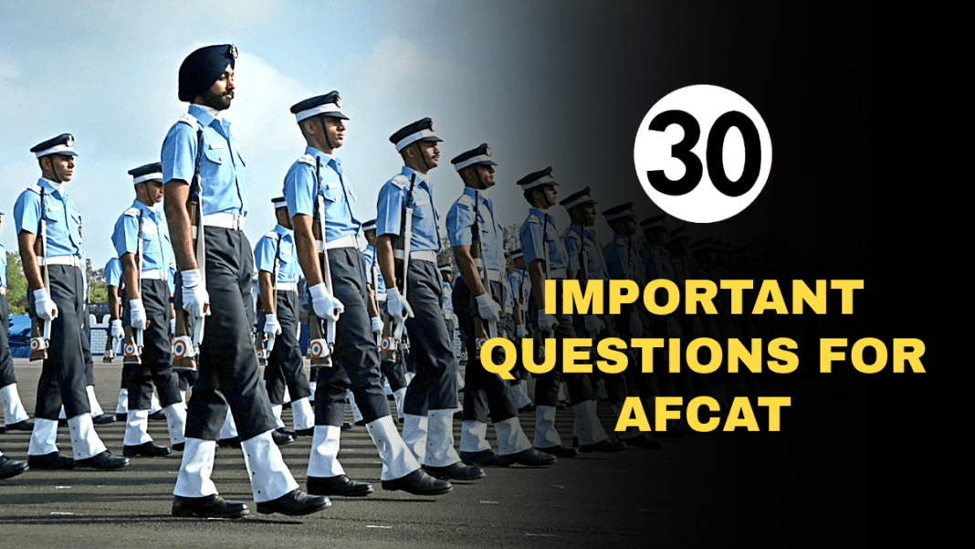 30 Important GK questions for AFCAT 2024 exam | DDE