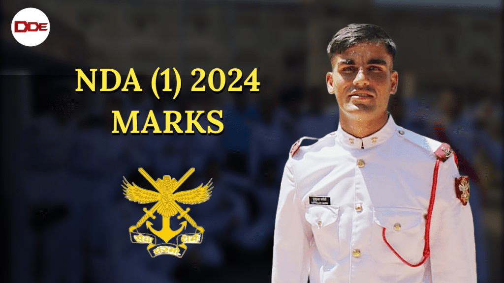 NDA Exam Marks of recommended candidates [NDA 1 2024] | DDE
