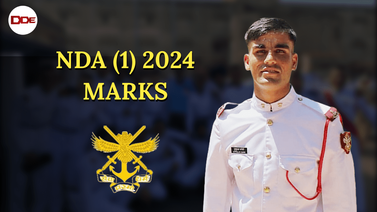 NDA Exam Marks of recommended candidates [NDA 1 2024] | DDE