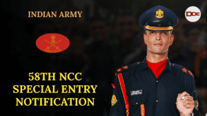 NCC Special Entry 58 Notification 2025 | DDE