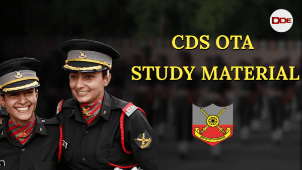 Study Material Required To Clear CDS OTA Written Exam | Complete list | DDE