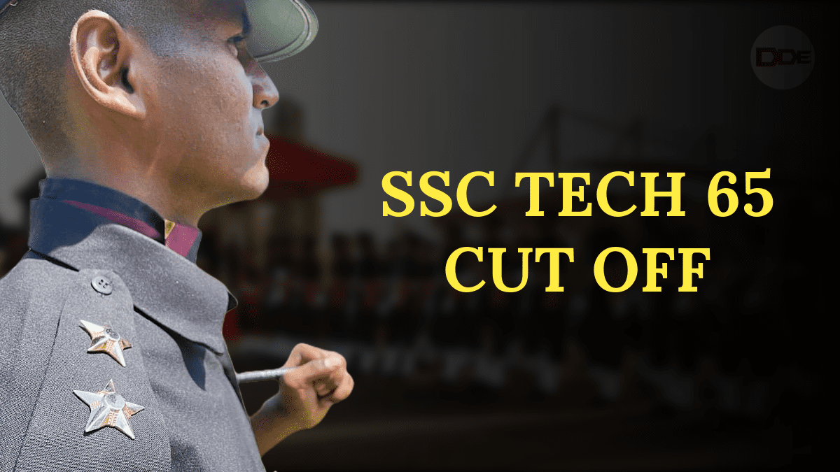 SSC Tech 65 and SSCW Tech 36 Cutoff Indian Army | DDE