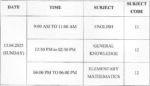 CDS 1 2025 Admit Card and Exam Time Table | DDE
