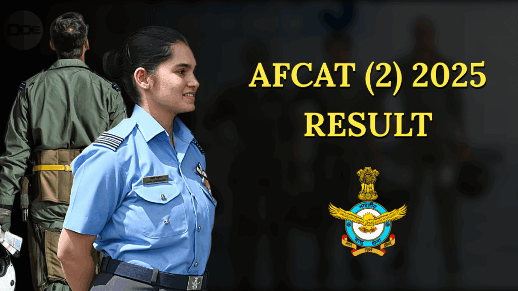 AFCAT 2 2025 result announced by Indian Air Force | DDE