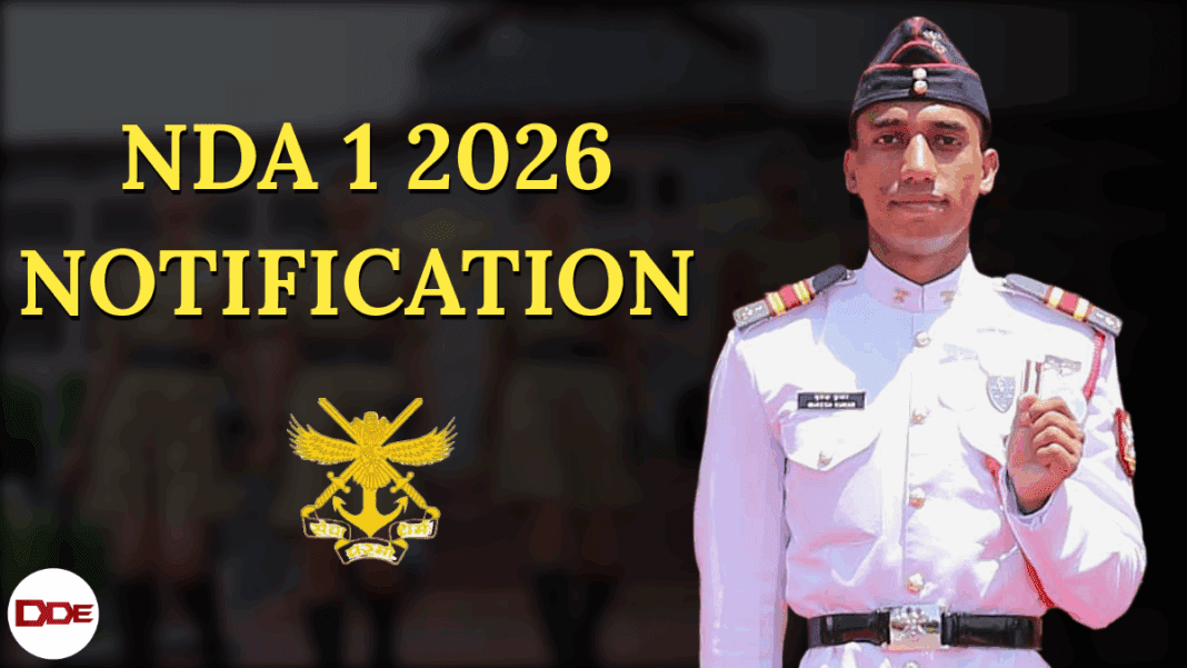 NDA (1) 2026 Notification (Eligibility, syllabus, exam date and books) | DDE