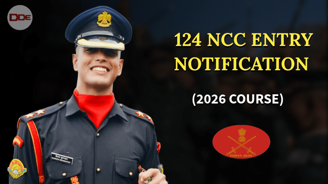 ncc special entry notification 124 course Indian Army